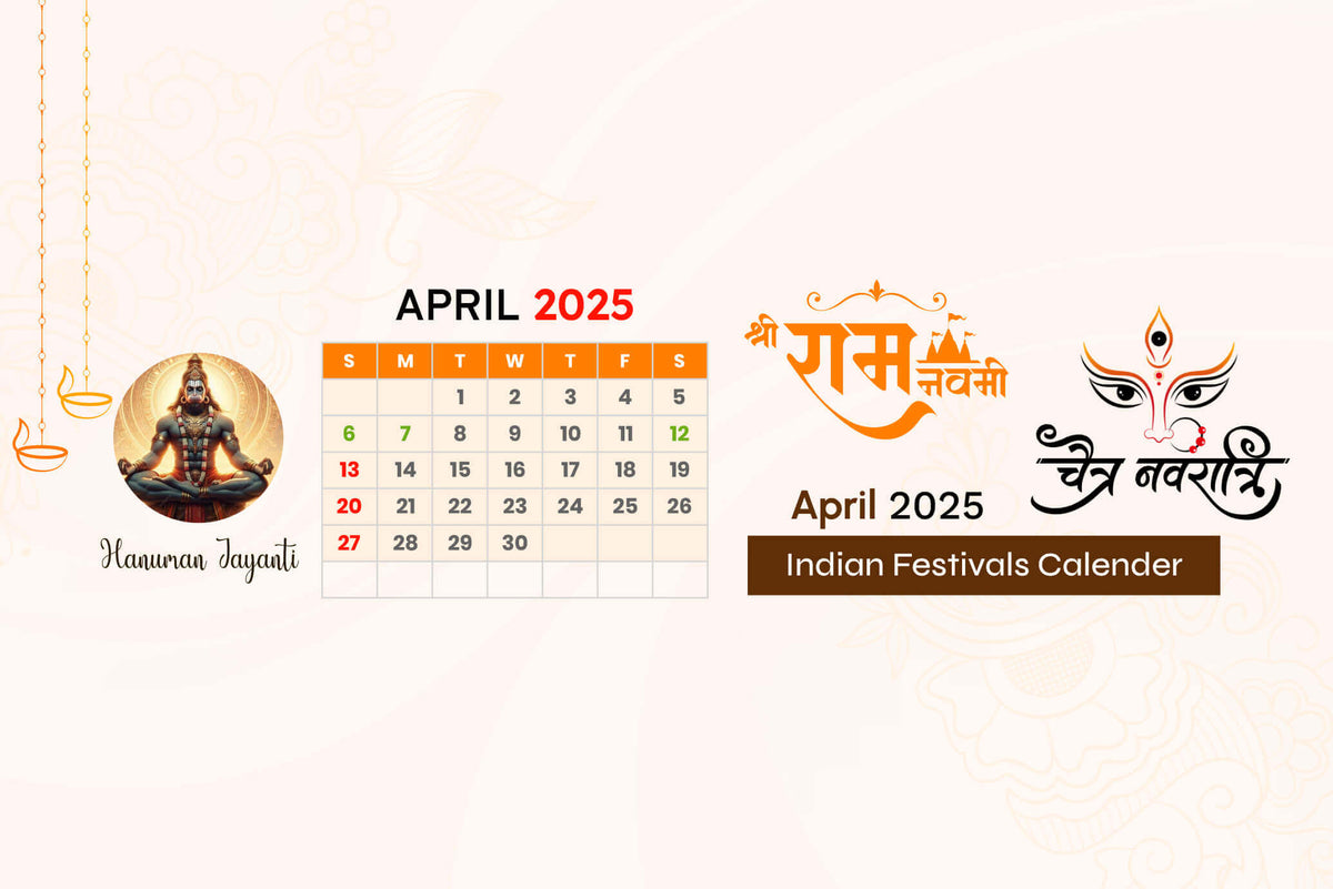 April 2025 Indian Festivals Calendar Shop Online Parth Pooja Store